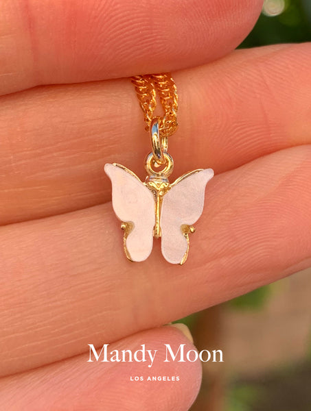 Pearl Shell Butterfly Necklace – MM
