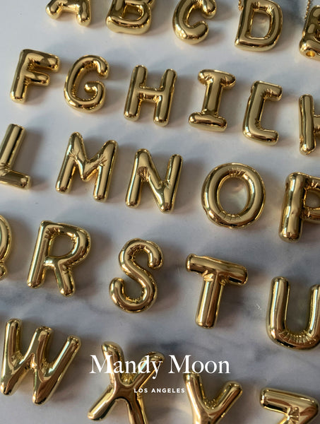 Gold Filled Bubble Letter Necklace – MM